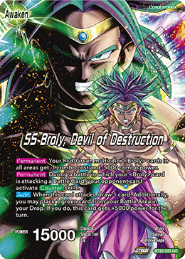 BT22-055 - SS Broly, Devil of Destruction - Leader - Uncommon – Collectors Company