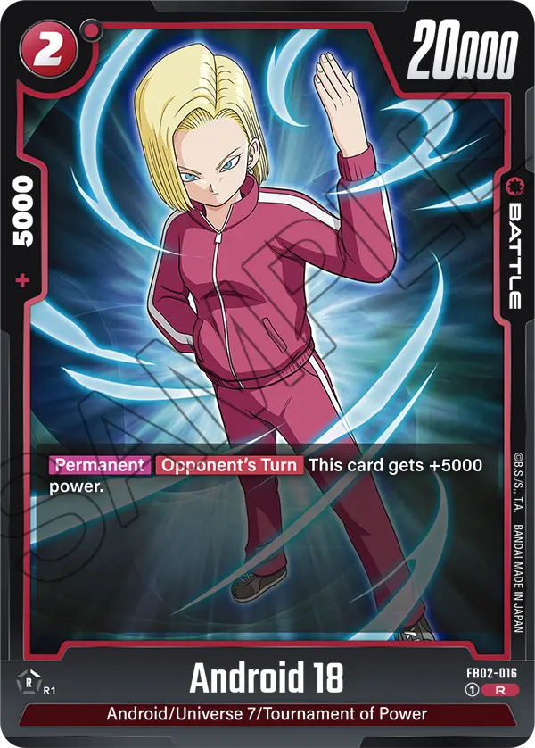 FB02-016 - Android 18 - Rare – Collectors Company