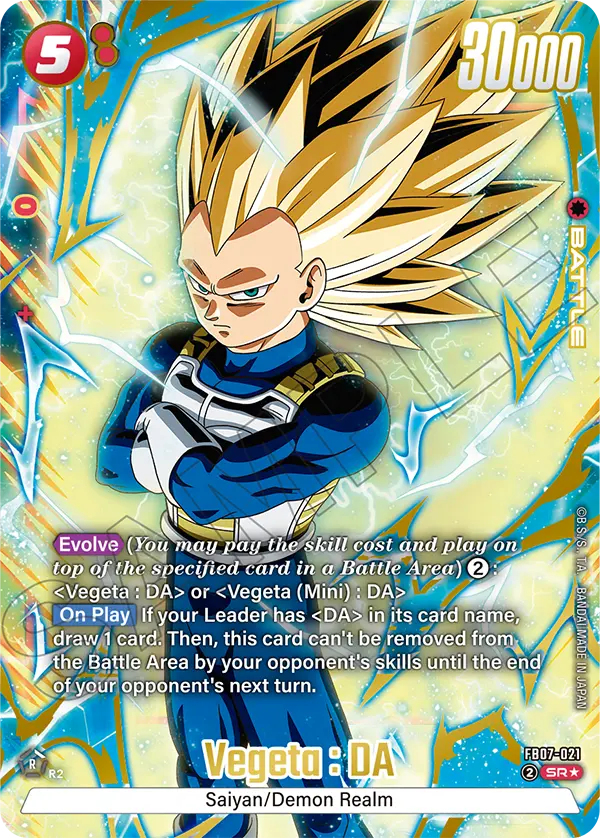 FB07-021 - Vegeta : DA - Super Rare ALT ART – Collectors Company