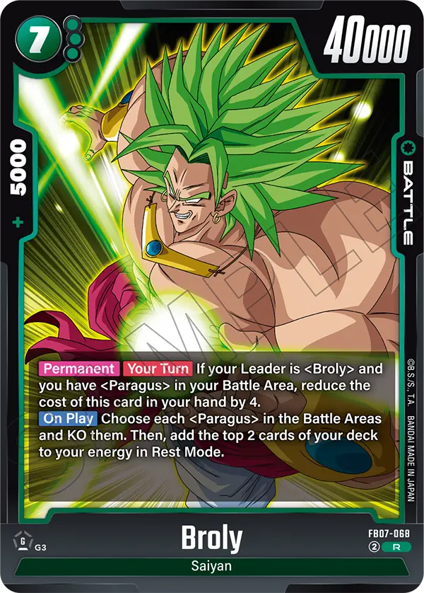 FB07-068 - Broly - Rare – Collectors Company