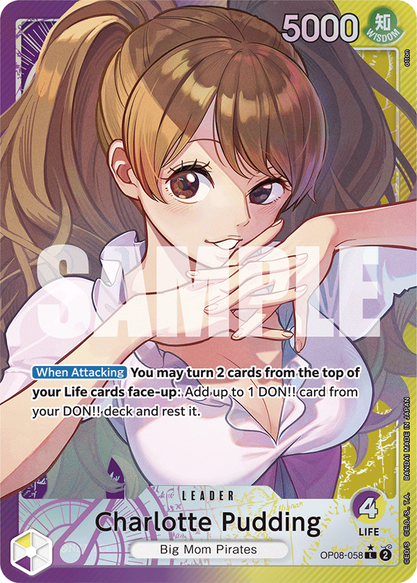OP08-058 - Charlotte Pudding - Leader Alt Art – Collectors Company