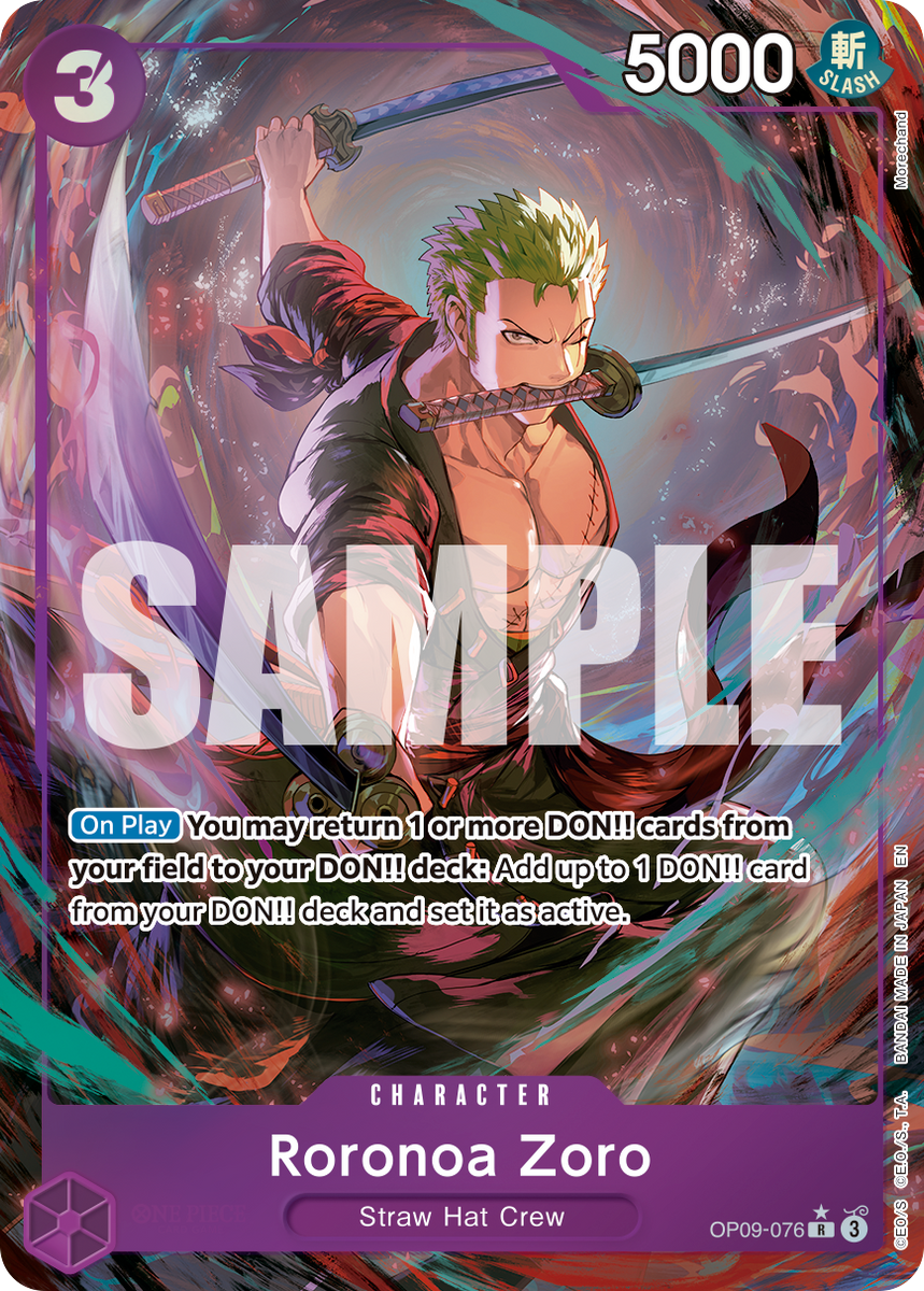 OP09-076 - Roronoa Zoro - Rare Alt Art – Collectors Company