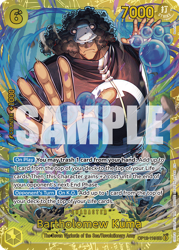 OP12-119 - Bartholomew Kuma - Secret Rare – Collectors Company
