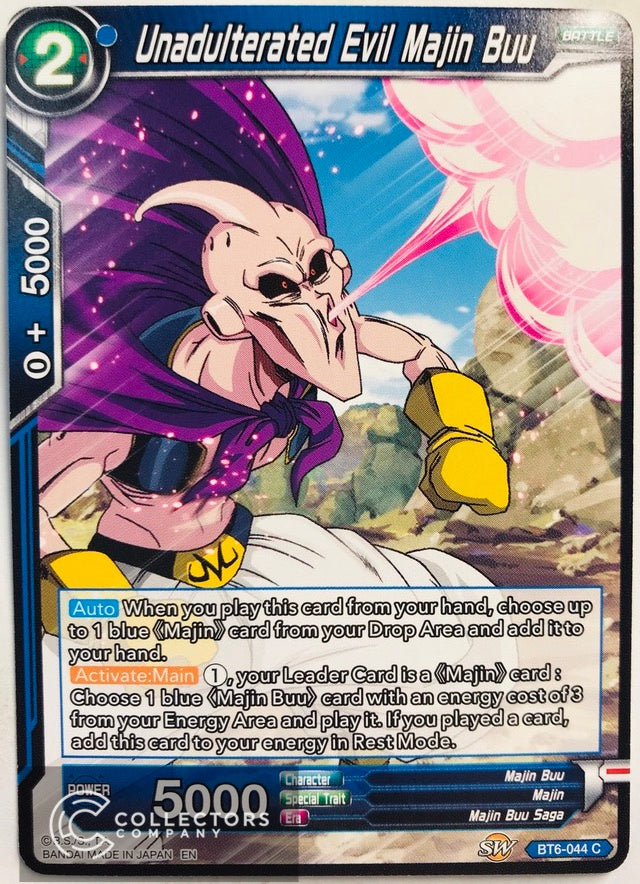 BT6-044 - Unadulterated Evil Majin Buu - Common – Collectors Company