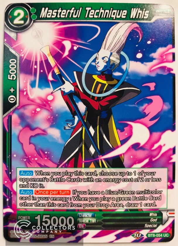 BT8-054 - Masterful Technique Whis - Uncommon – Collectors Company