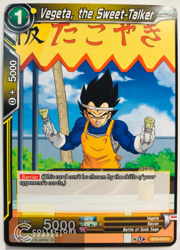 BT8-072 - Vegeta, the Sweet-Talker - Common – Collectors Company