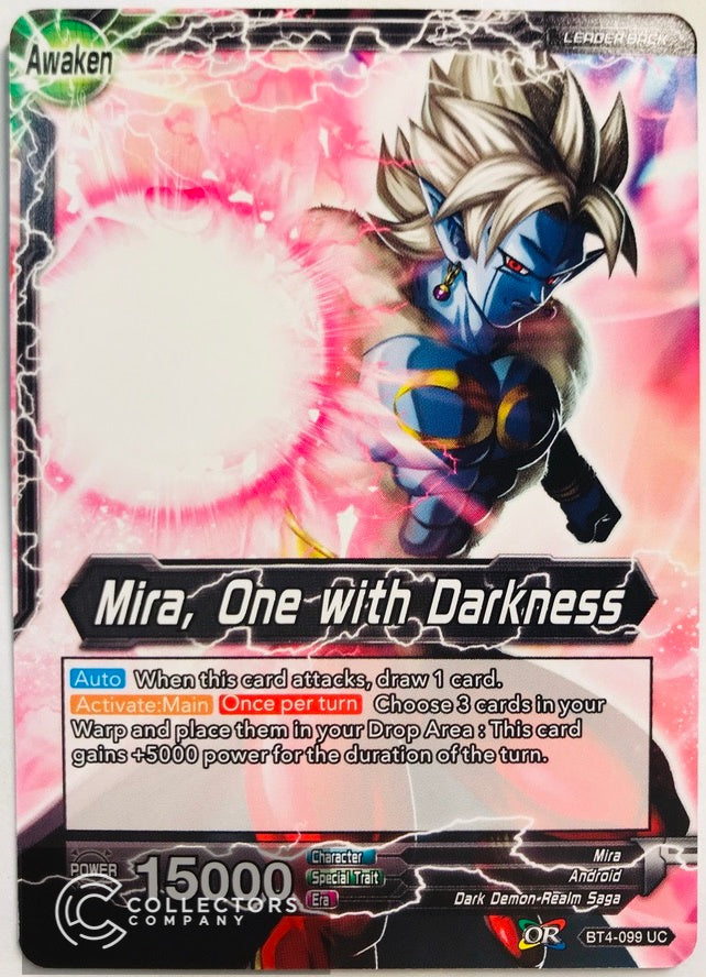 BT4-099 - Mira, One with Darkness - Leader - Uncommon – Collectors Company