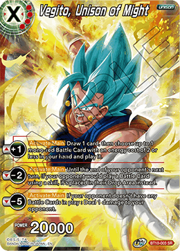 BT10-003 - Vegito, Unison of Might - Super Rare - 2ND EDITION – Collectors Company