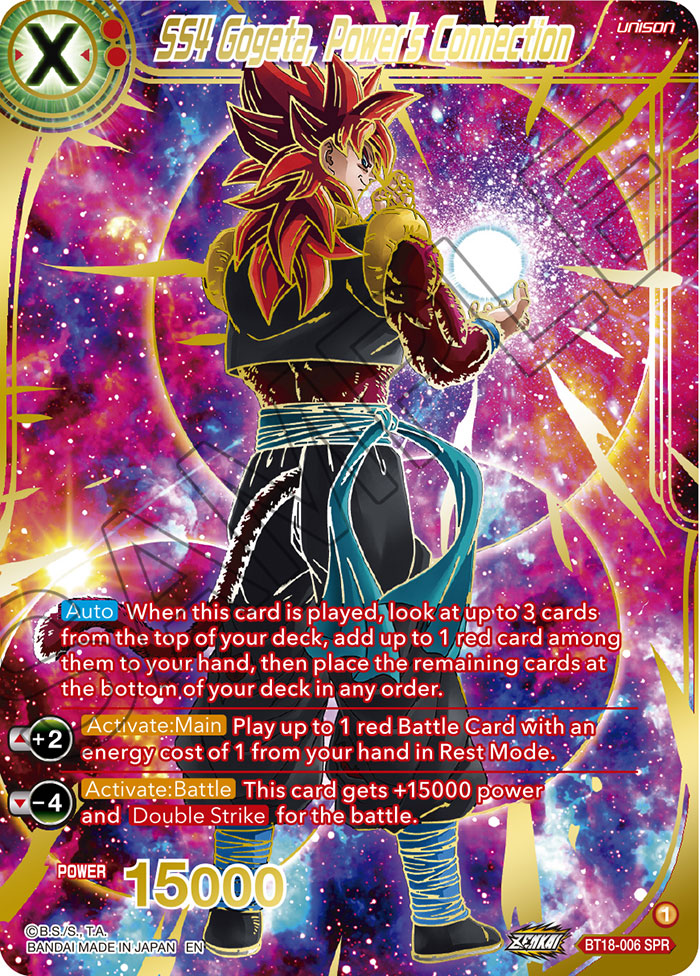BT18-006 - SS4 Gogeta, Power's Connection - Special Rare – Collectors Company