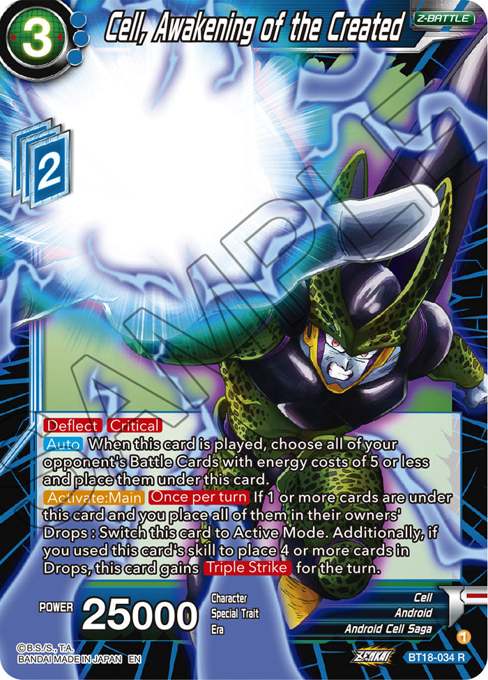 BT18-034 - Cell, Awakening of the Created - Rare – Collectors Company