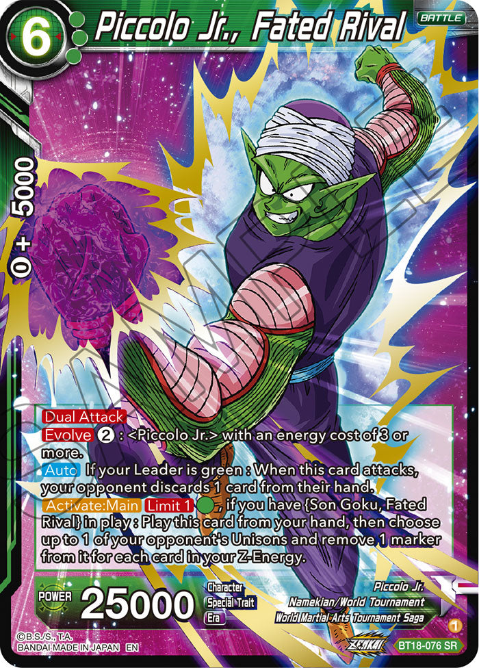 BT18-076 - Piccolo Jr., Fated Rival - Super Rare – Collectors Company