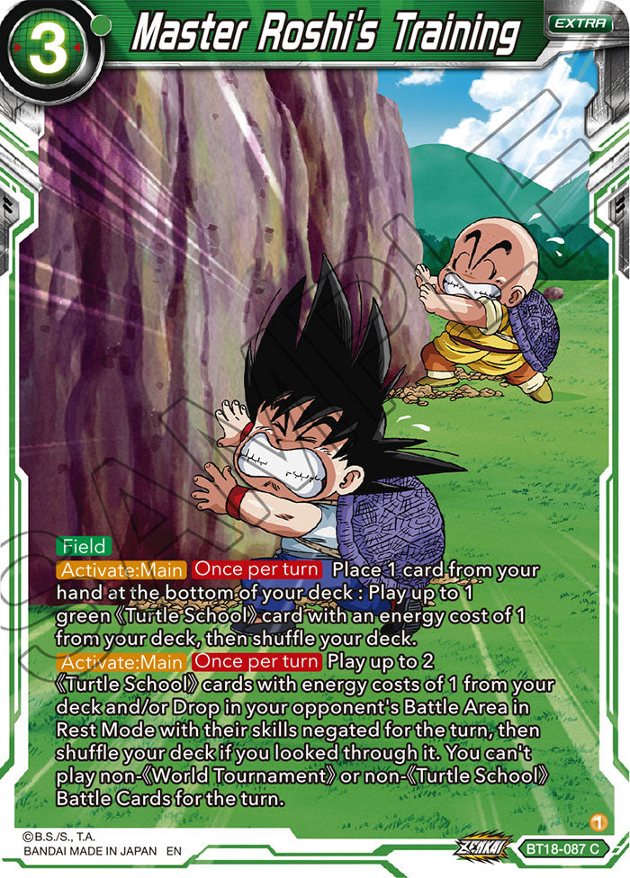 BT18-087 - Master Roshi's Training - Common – Collectors Company