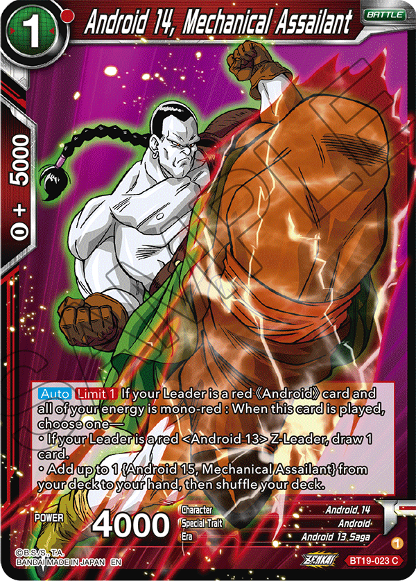 BT19-023 - Android 14, Mechanical Assailant - Common FOIL – Collectors Company