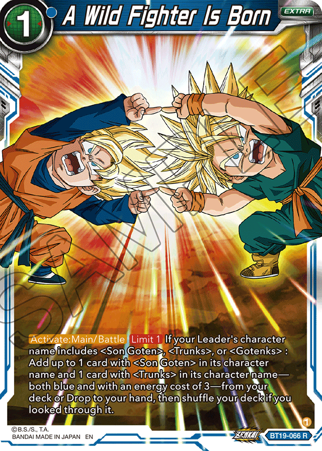 BT19-066 - A Wild Fighter Is Born - Rare FOIL – Collectors Company