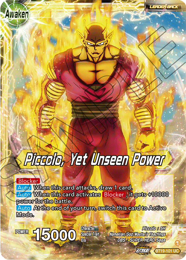 BT19-101 - Piccolo, Yet Unseen Power - Leader - Uncommon – Collectors Company