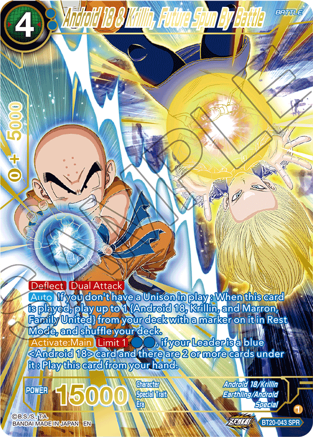 BT20-043 - Android 18 & Krillin, Super-Powered Spouses - Special Rare – Collectors Company
