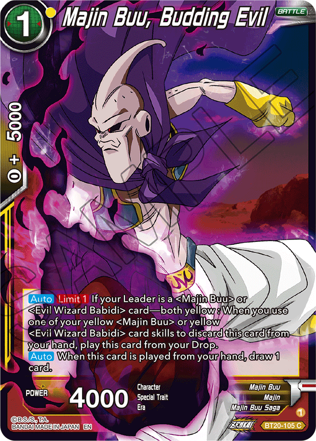 BT20-105 - Majin Buu, Budding Evil - Common – Collectors Company
