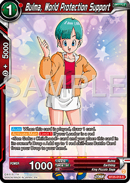 BT25-015 - Bulma, World Protection Support - Common – Collectors Company