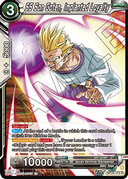 BT29-115 - SS Son Goten, Implanted Loyalty - Rare – Collectors Company