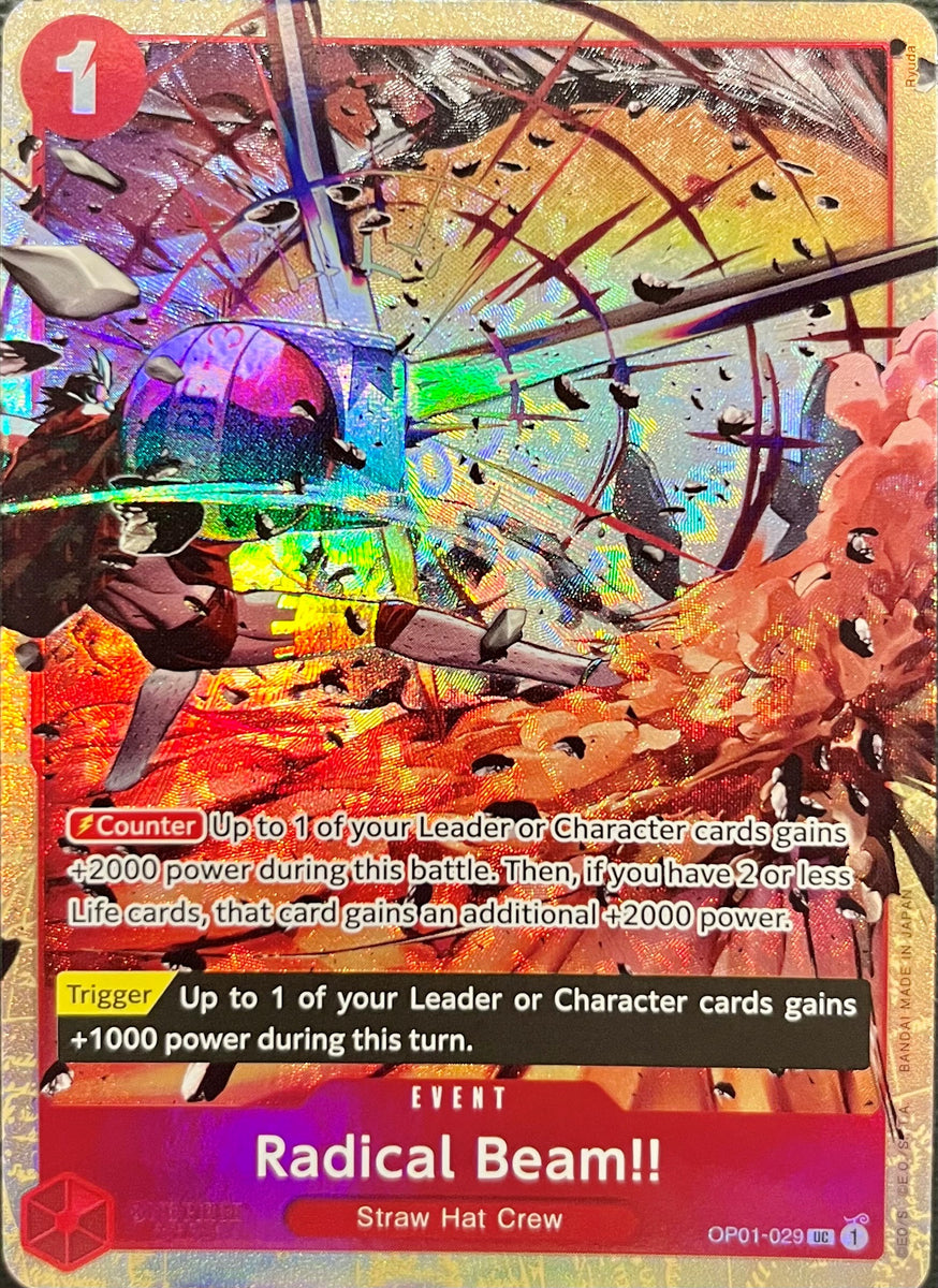 OP01-029 - Radical Beam!! - Uncommon ALT ART – Collectors Company