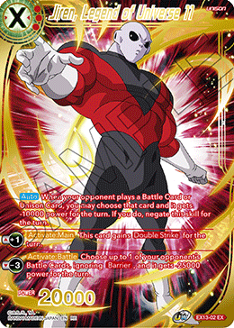 EX13-02 - Jiren, Legend of Universe 11 - Expansion Rare ALT ART GOLD S ...