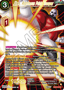 EX23-02 - Jiren, Righteous Pride Trooper - Expansion Rare GOLD STAMPED ...