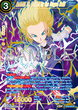 EX24-06 - Android 18, Guided by the Dragon Balls - Expansion Rare GOLD ...