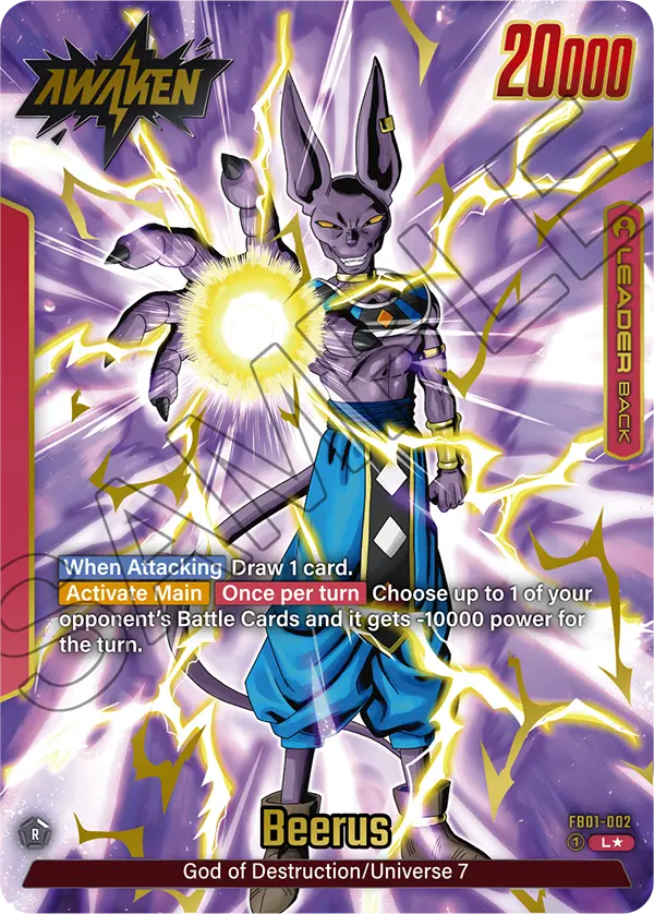 FB01-002 - Beerus - Leader ALT ART – Collectors Company
