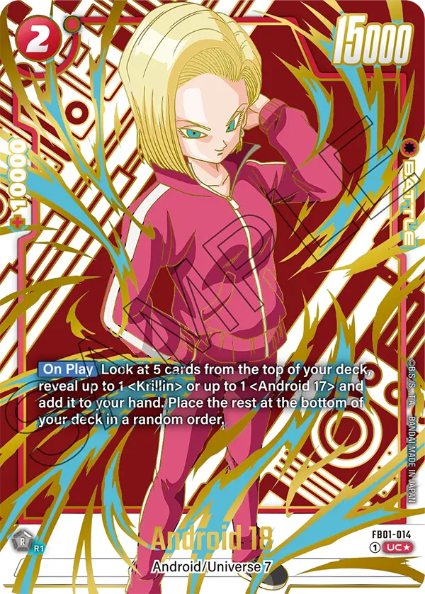 FB01-014 - Android 18 - Uncommon ALT ART (Special Reprint) – Collectors ...