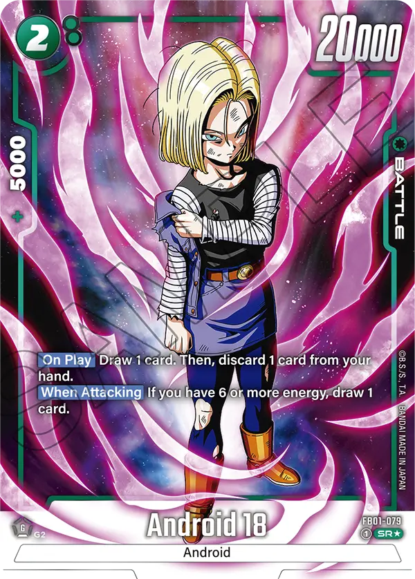 FB01-079 - Android 18 - Super Rare ALT ART – Collectors Company