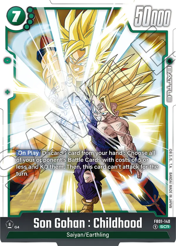 FB01-140 - Son Gohan : Childhood - Secret Rare – Collectors Company