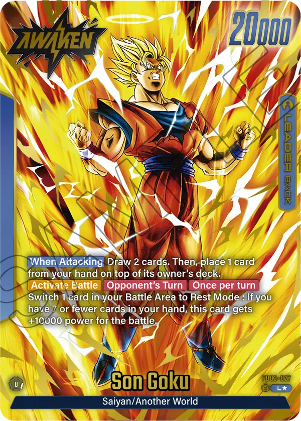 FB03-027 - Son Goku - Leader ALT ART – Collectors Company
