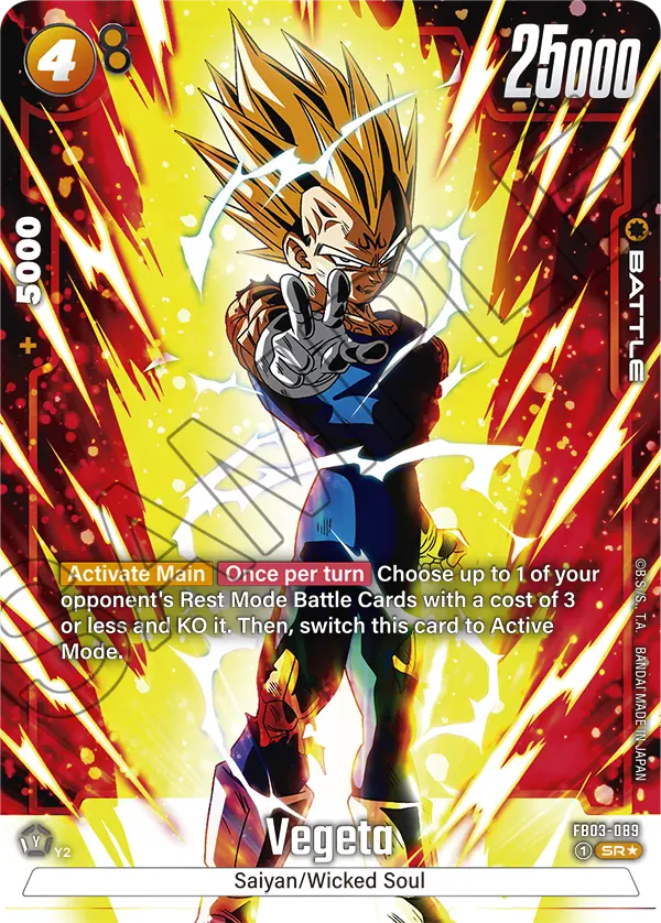 FB03-089 - Vegeta - Super Rare ALT ART – Collectors Company