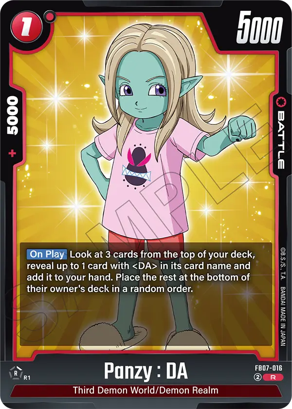 FB07-016 - Panzy : DA - Rare – Collectors Company