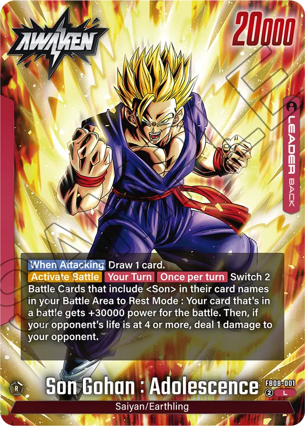 FB08-001 - Son Gohan : Adolescence - Leader – Collectors Company