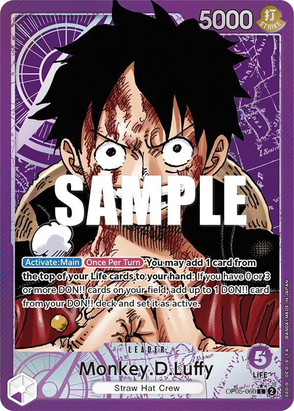 OP05-060 - Monkey.D.Luffy - Leader Alt Art – Collectors Company