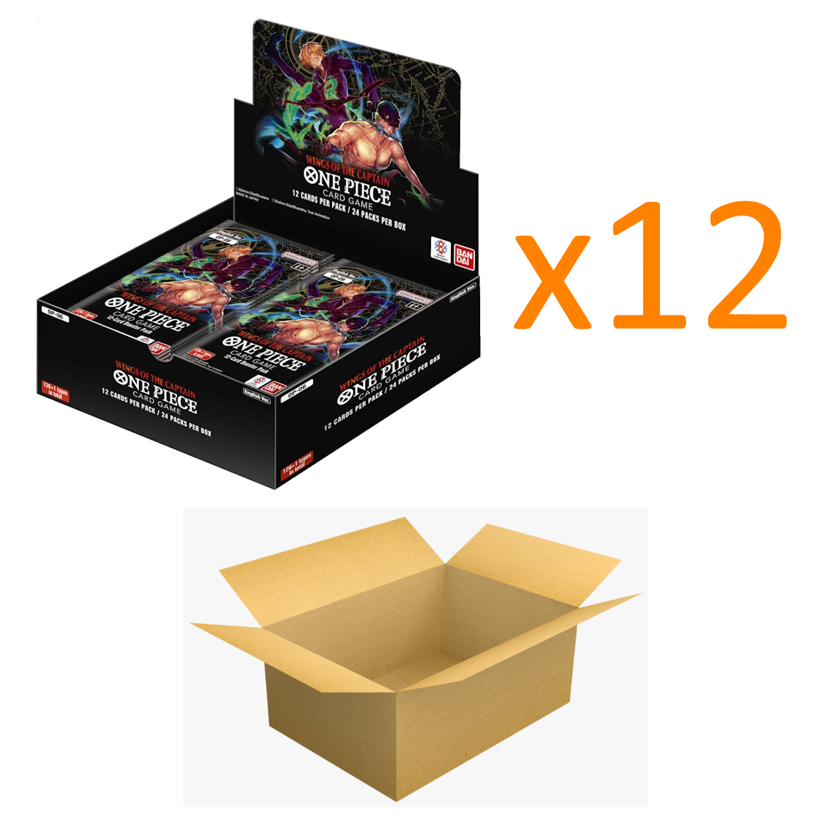 One Piece CG - OP06 Wings of the Captain Booster Box CASE (x12 Boxes ...