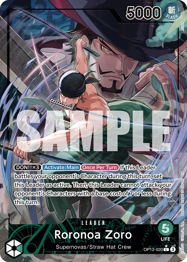 OP12-020 - Roronoa Zoro - Leader Alt Art – Collectors Company