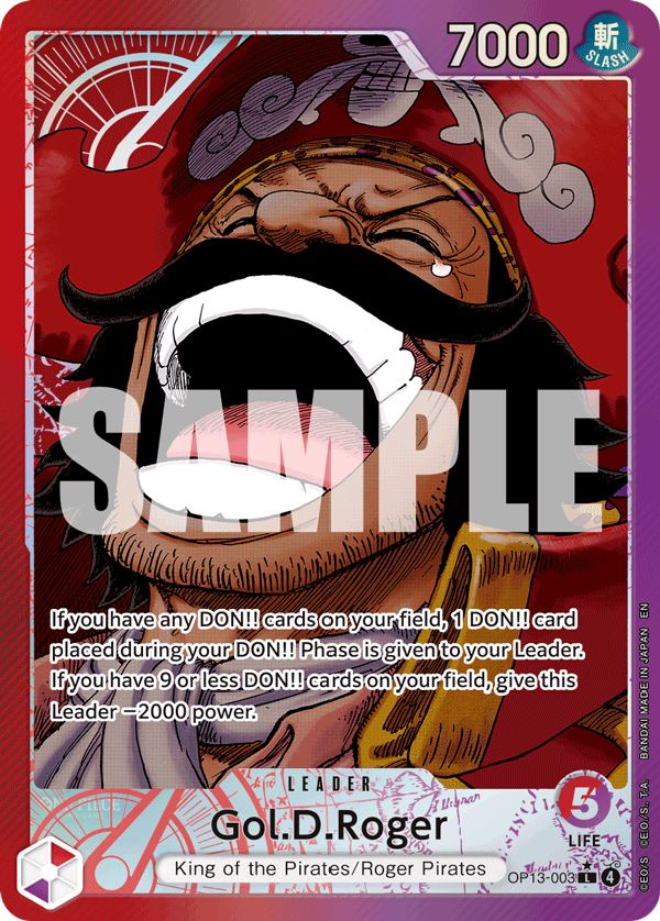 OP13-003 - Gol.D.Roger - Leader Alt Art – Collectors Company