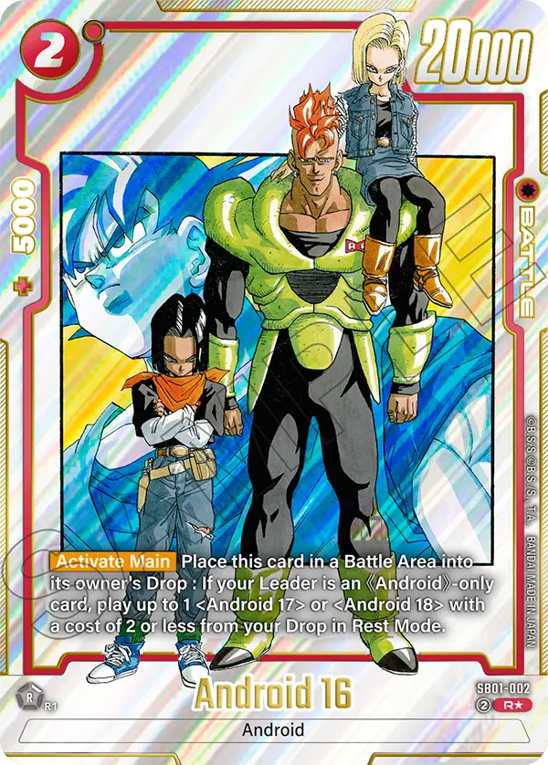 SB01-002 - Android 16 - Rare ALT ART – Collectors Company
