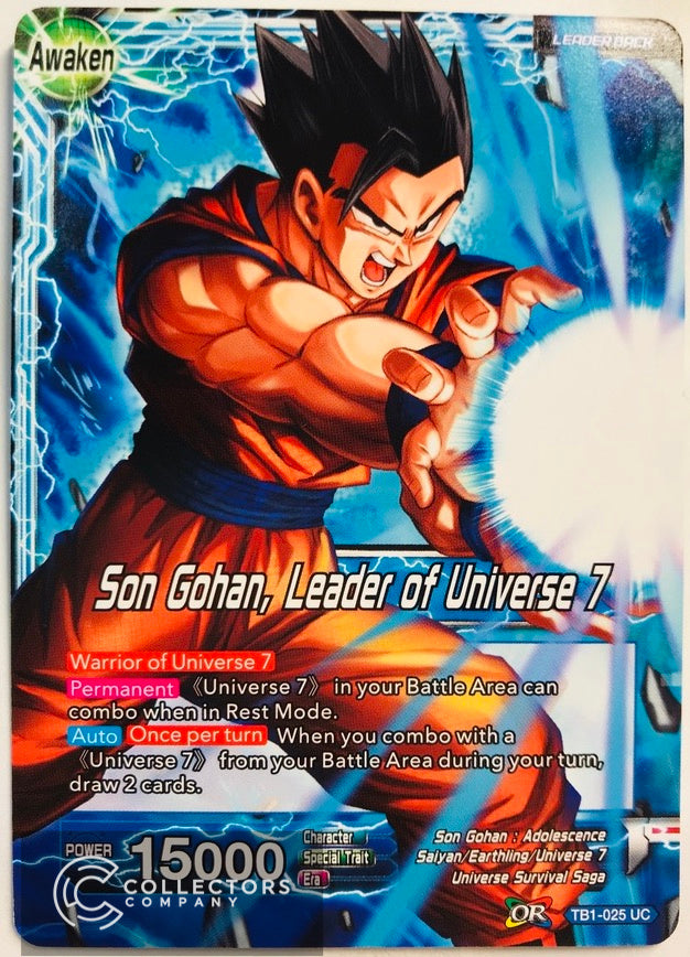 TB1-025 - Son Gohan, Leader of Universe 7 - Leader - Uncommon ...