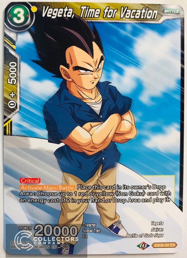 EX09-02 - Vegeta, Time for Vacation - Expansion Rare – Collectors Company