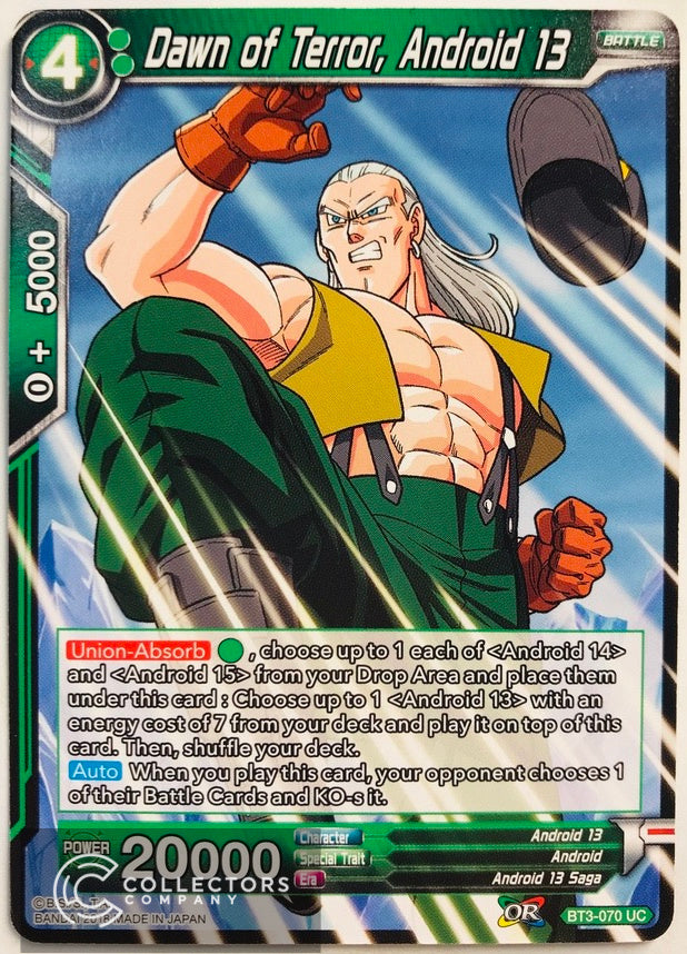 BT3-070 - Dawn of Terror, Android 13 - Uncommon – Collectors Company