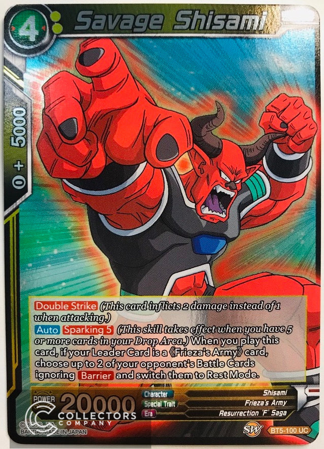 BT5-100 - Savage Shisami - Uncommon FOIL – Collectors Company