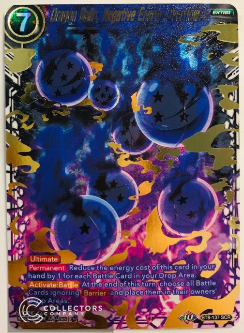 BT8-137 - Dragon Balls, Negative Energy Overflow - Secret Rare ...