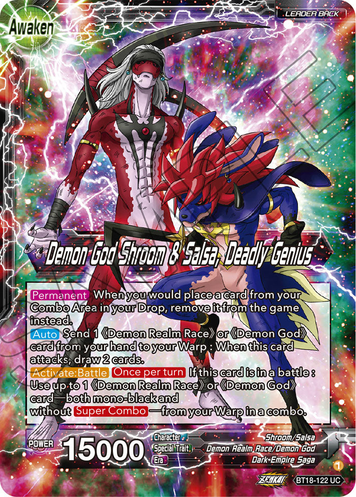BT18-122 - Demon God Shroom & Demon God Salsa, Deadly Genius - Leader ...