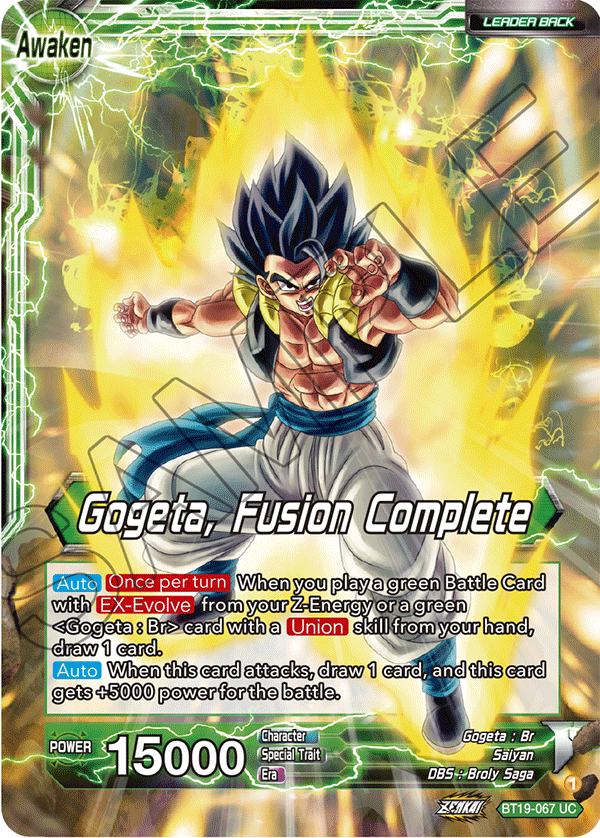 BT19-067 - Gogeta, Fusion Complete - Leader - Uncommon – Collectors Company