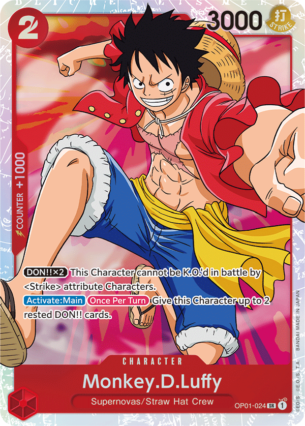 OP01-024 - Monkey.D.Luffy - Super Rare – Collectors Company