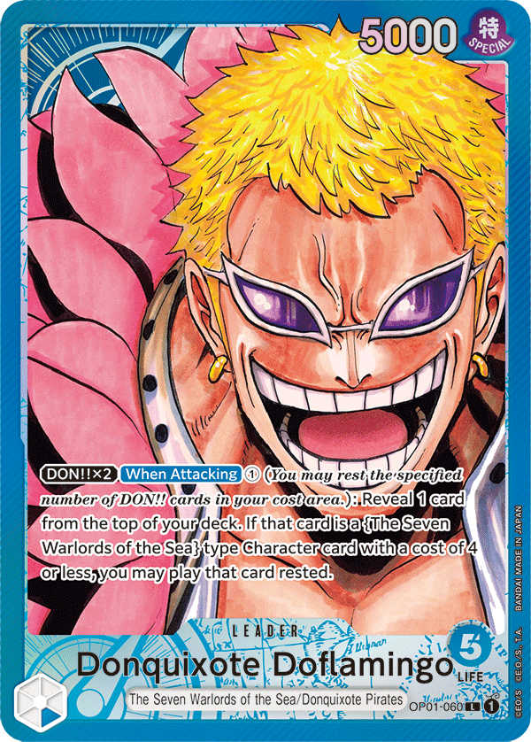OP01-060 - Donquixote Doflamingo - Leader Alt Art – Collectors Company